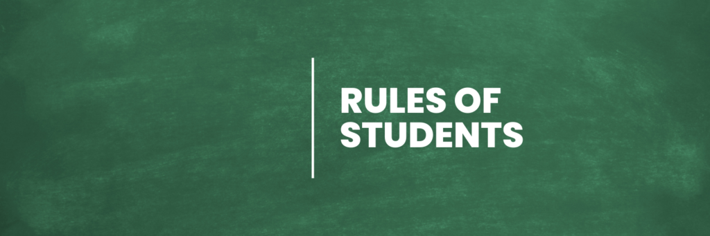 Rules for Students - ncmsjhabua.com